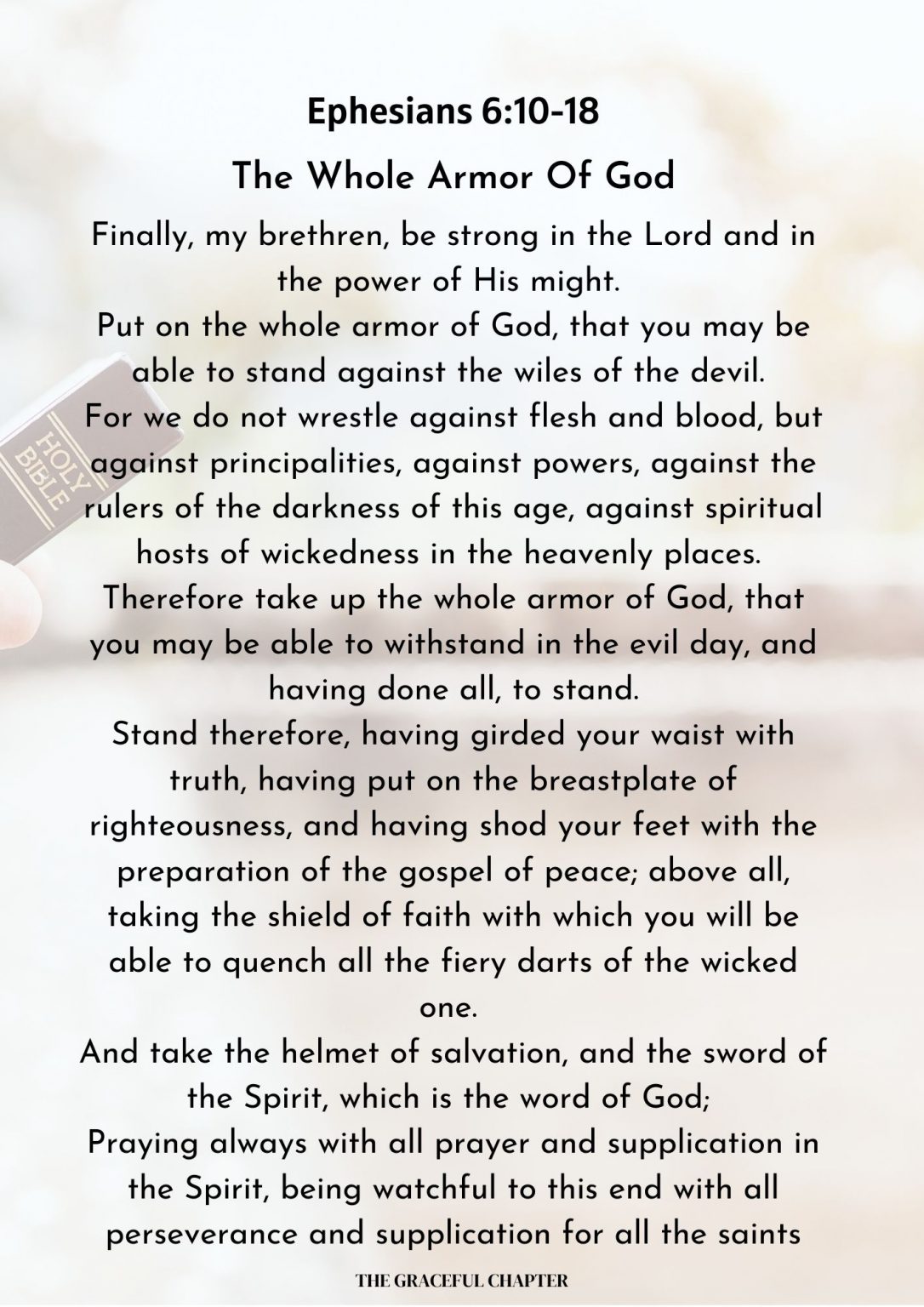 34 Bible Verses About Protection To Cheer You Up - The Graceful Chapter