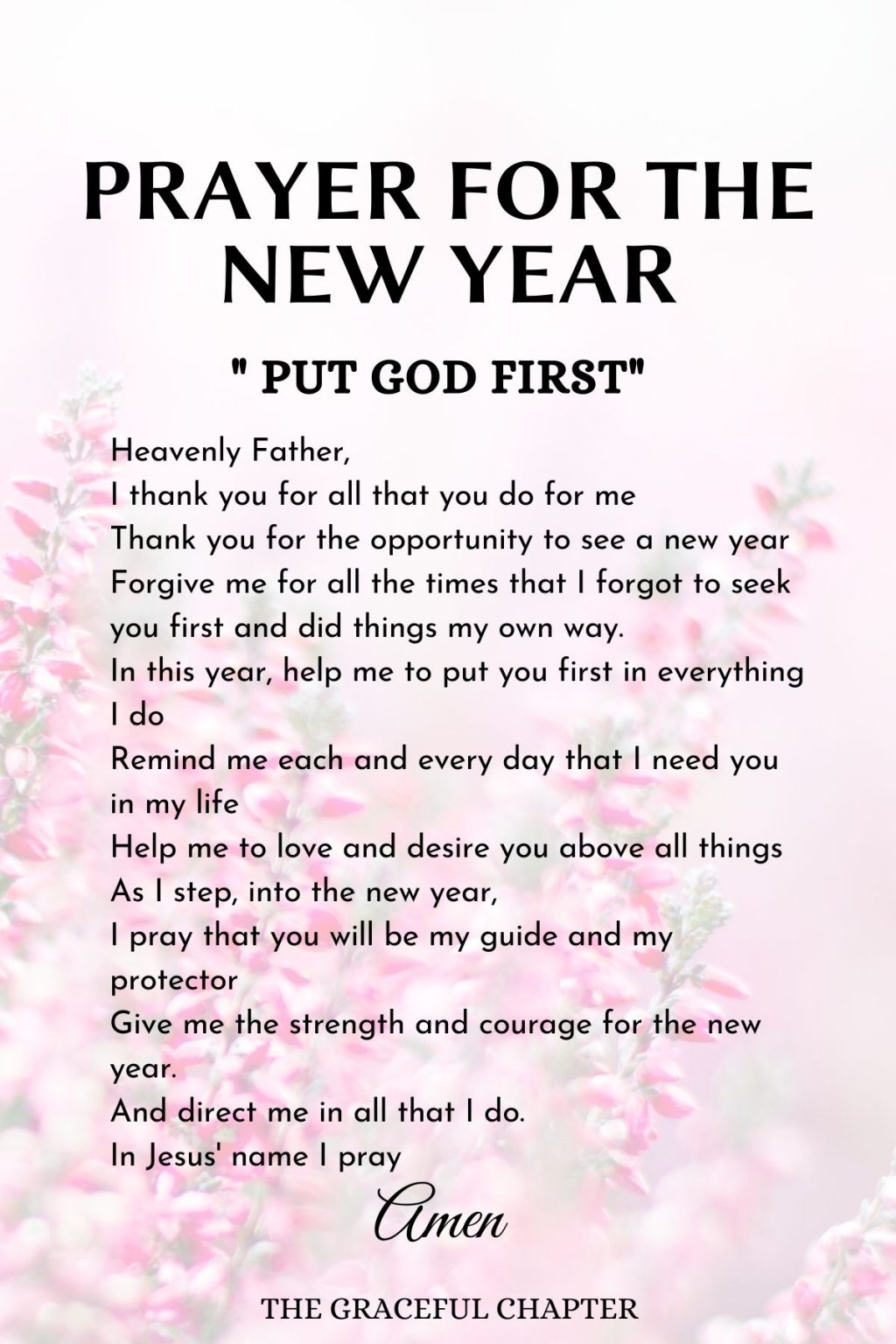 8 Prayers For The New Year - The Graceful Chapter