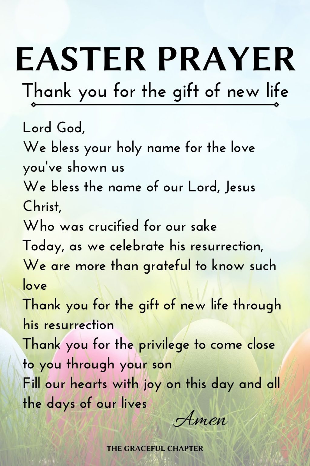 10 Easter Prayers Of Thanksgiving And Blessing - The Graceful Chapter