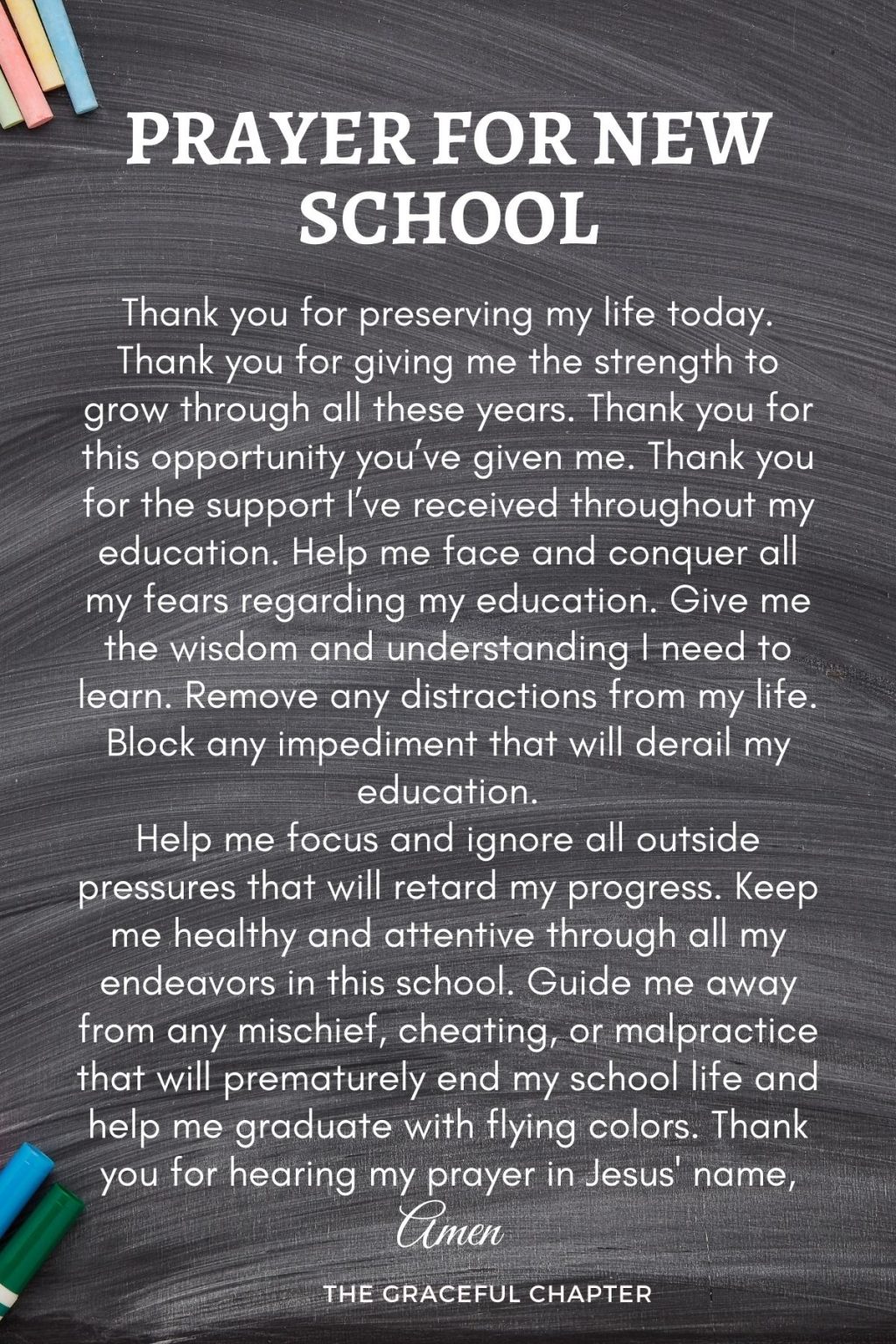 18 Encouraging Prayers For School - The Graceful Chapter