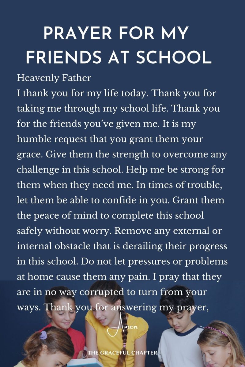18 Encouraging Prayers For School - The Graceful Chapter
