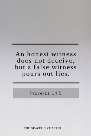 34 Bible Verses About Lying - The Graceful Chapter