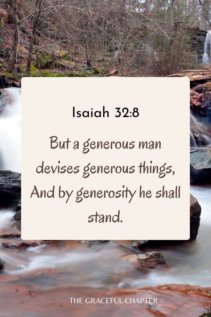 49 Bible Verses About Generosity - The Graceful Chapter