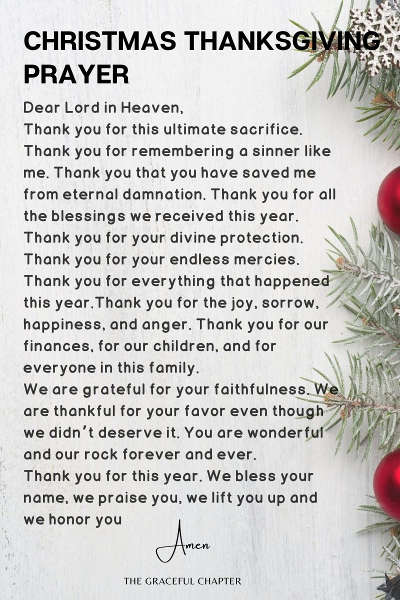 15 Beautiful Christmas Prayers - The Graceful Chapter