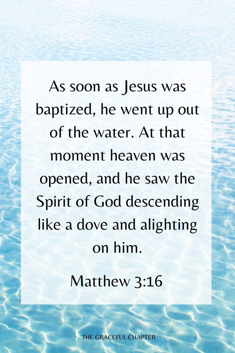 40 Bible Verses About Baptism - The Graceful Chapter