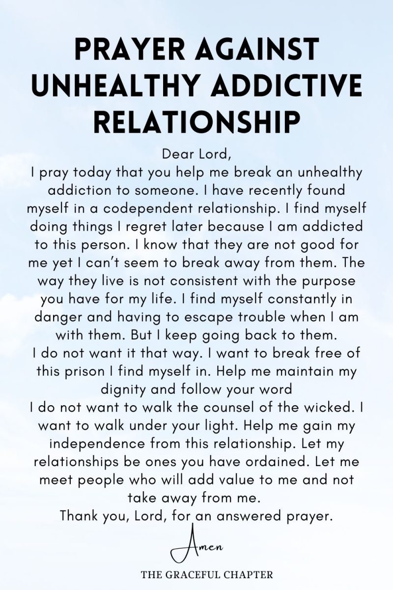 10 Prayers Against Addiction - The Graceful Chapter