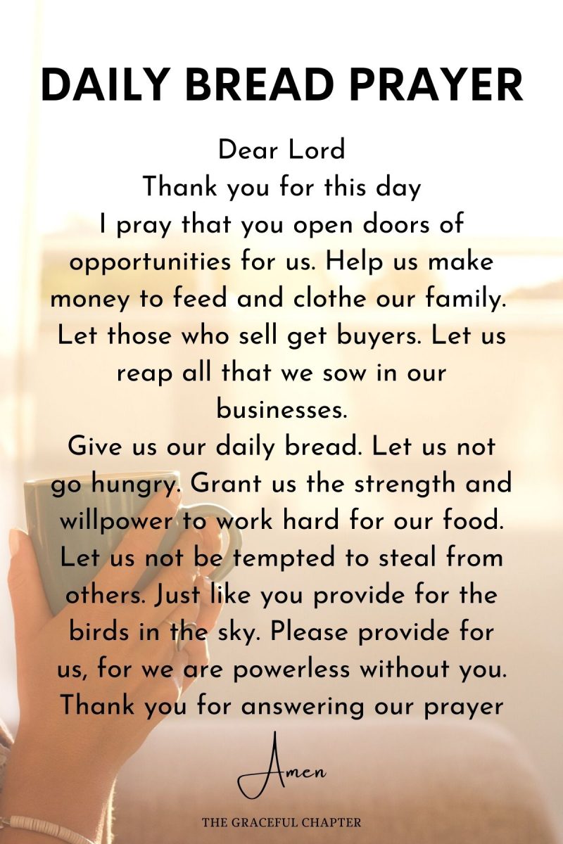 26 Powerful Daily Prayers For Today - The Graceful Chapter