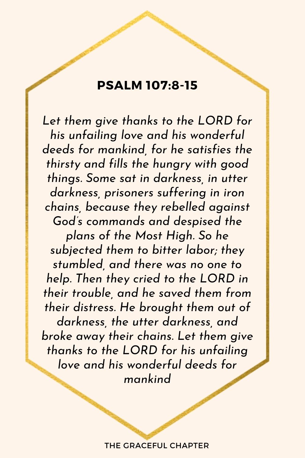 Bible Reflections Psalm 107 8 15 Give Thanks The Graceful Chapter Bible Reflections Psalm 107 8 15 Give Thanks The Graceful Chapter
