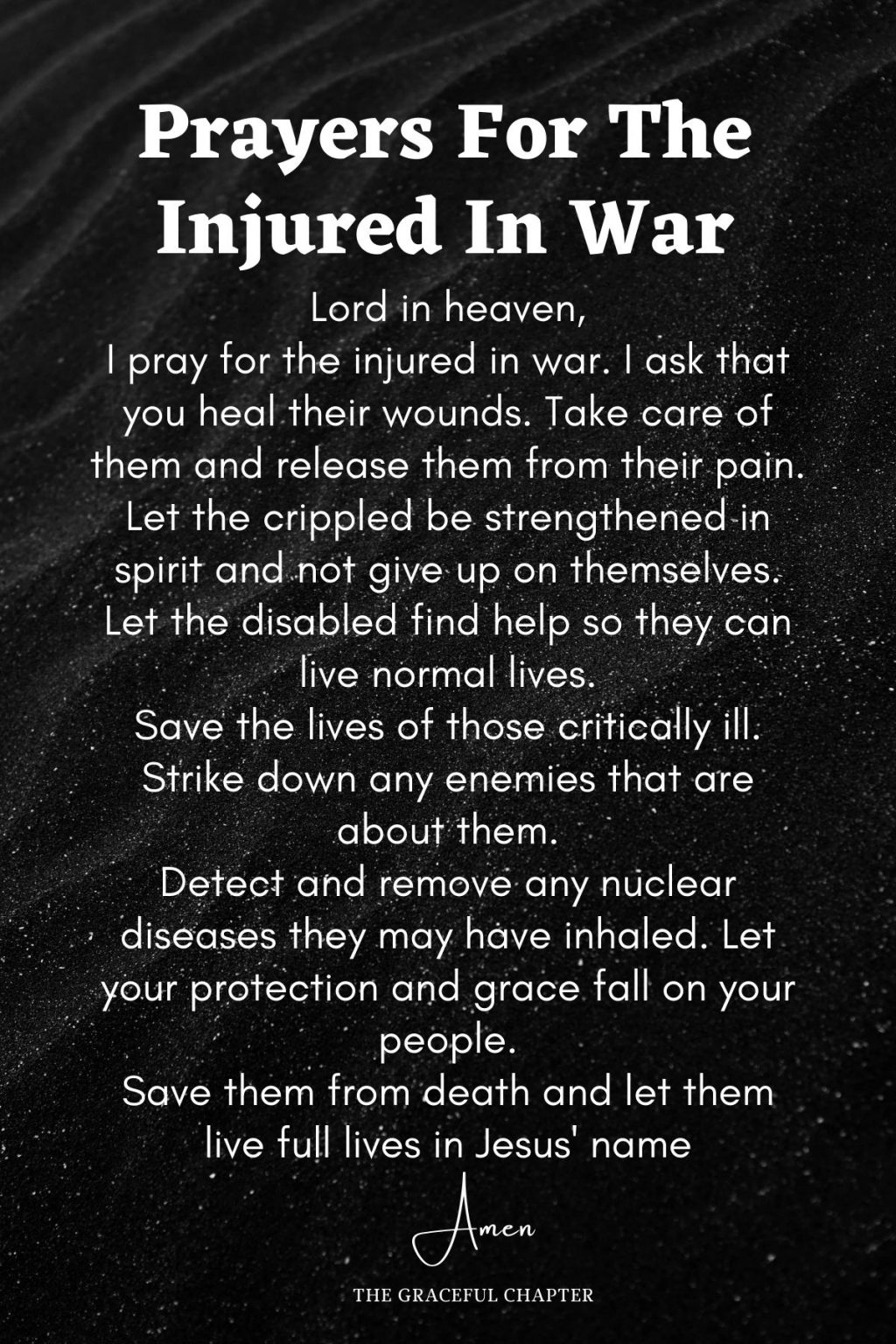 15 Prayers In Times Of War And Violence - The Graceful Chapter