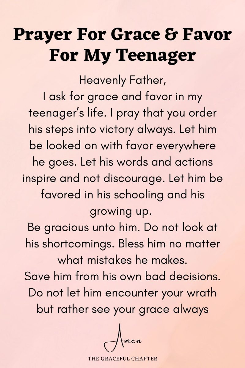 12 Prayers For My Teenager - The Graceful Chapter
