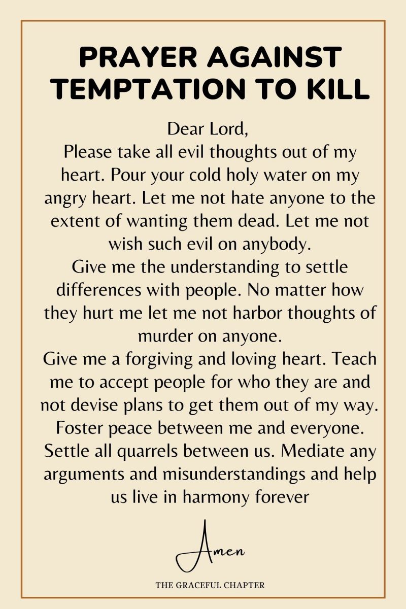 6 Effective Prayers against Temptation - The Graceful Chapter