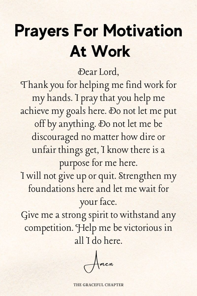 10 Best Prayers For Motivation - The Graceful Chapter