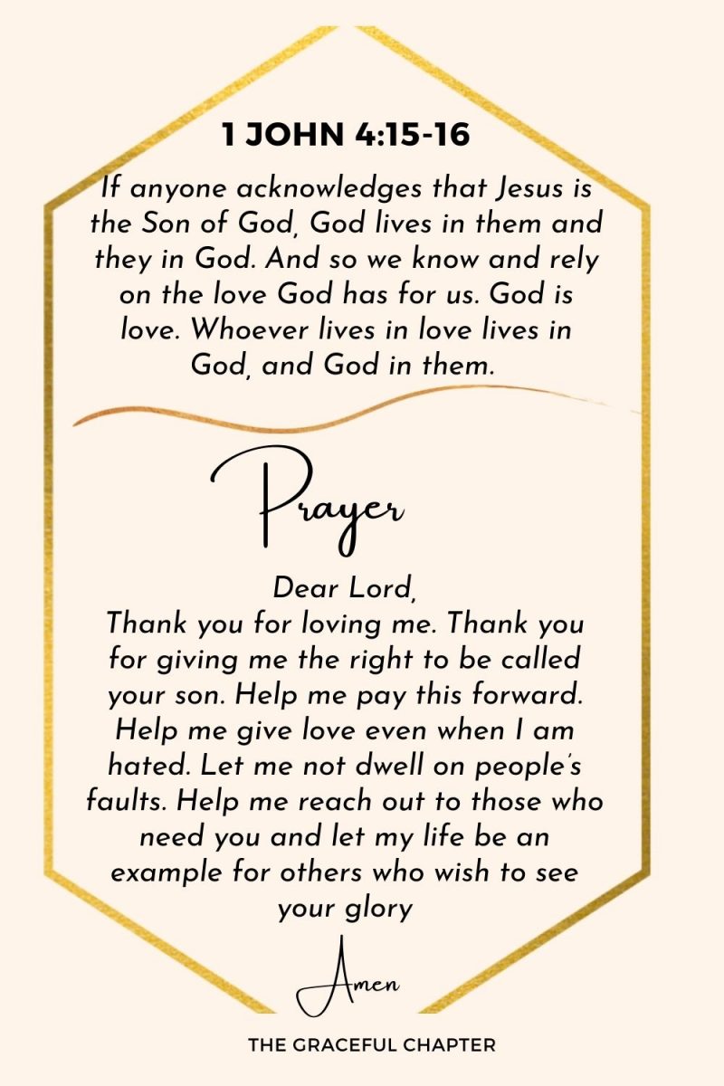 Reflection - 1 John 4:15-16 - God Loves Us Through Christ - The ...