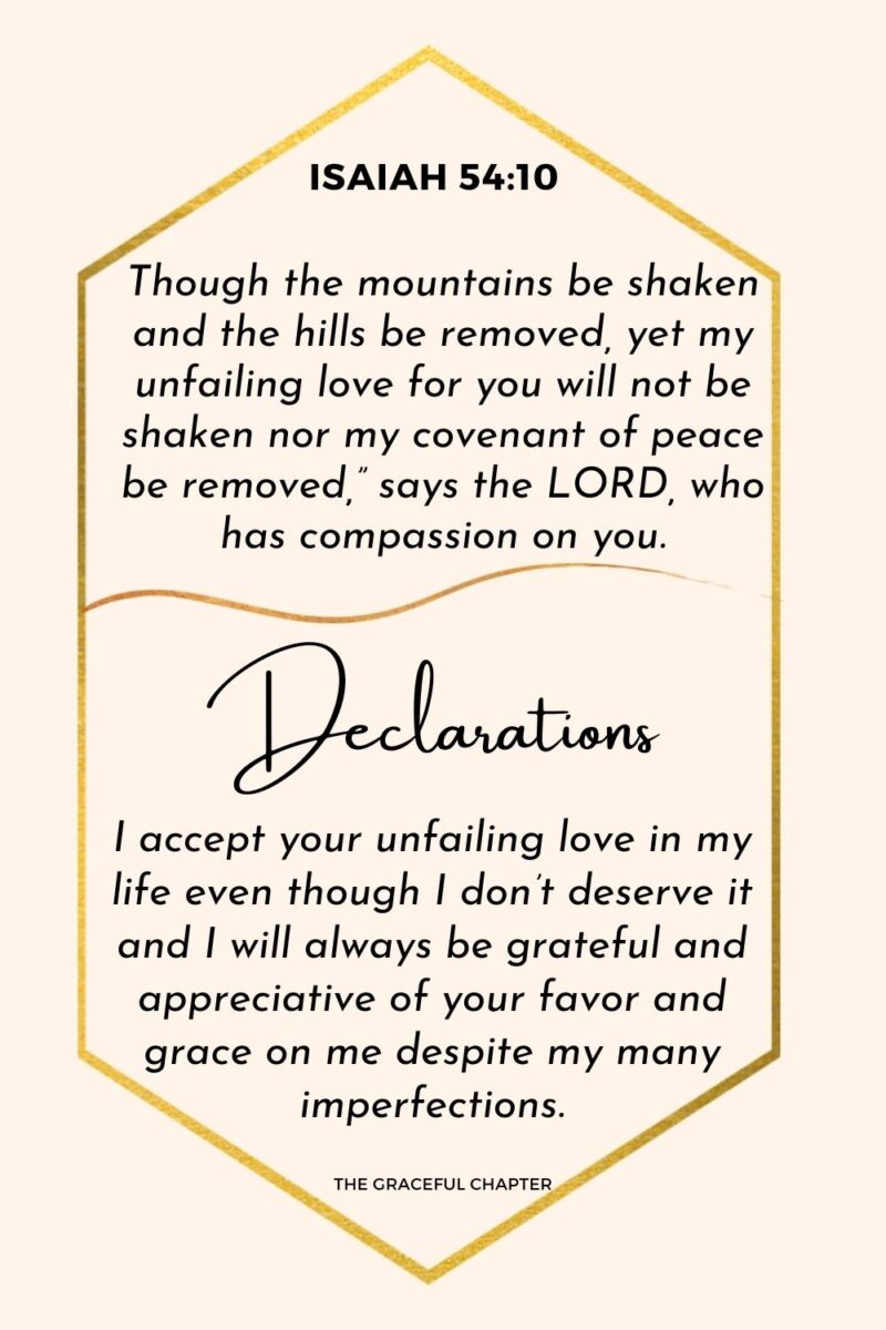 Reflection - Isaiah 54:10 - God’s Love Is Strong And Unconditional ...