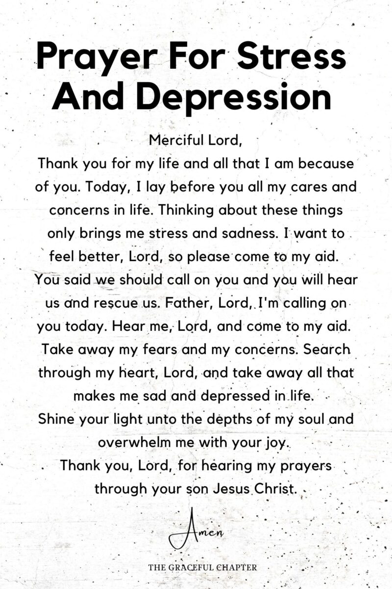 13 Calming Prayers For Stress - The Graceful Chapter