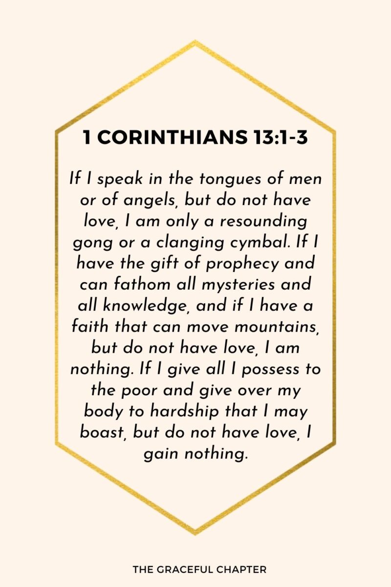 Bible Reflection - 1 Corinthians 13:1-3 - Love Is Everything - The ...