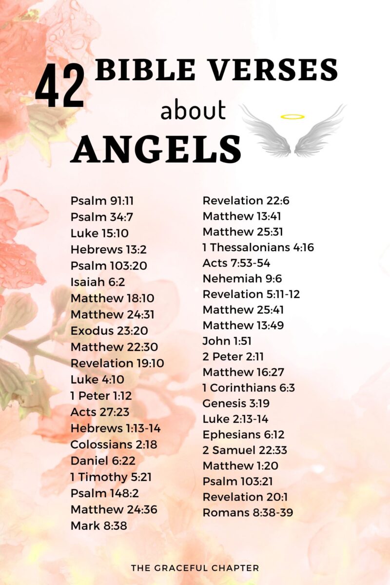42 Bible Verses About Angels - The Graceful Chapter