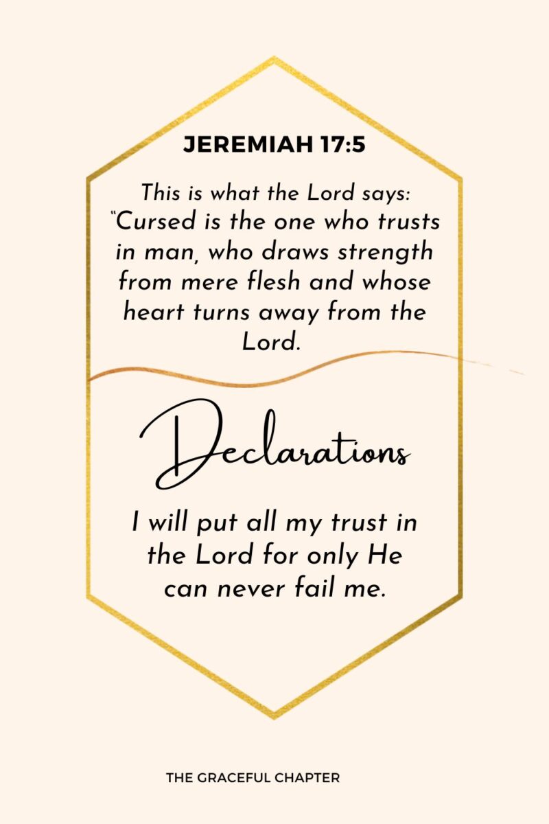 Reflection - Jeremiah 17:5-8 - Trust In The Lord - The Graceful Chapter