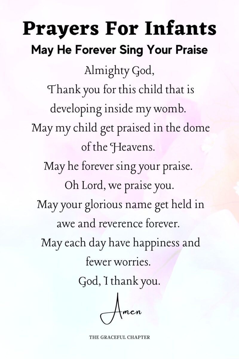 9 Powerful Prayers For Infants - The Graceful Chapter