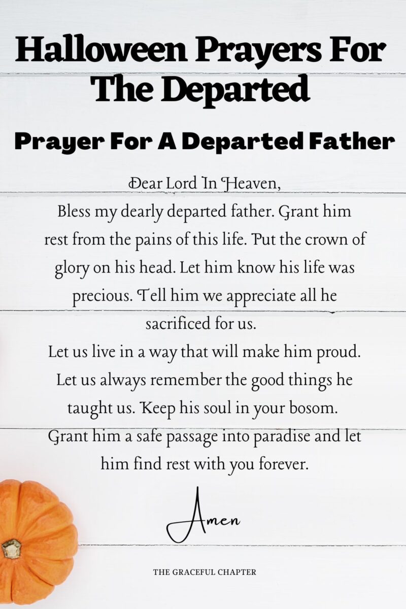 10 Halloween Prayers For The Departed - The Graceful Chapter