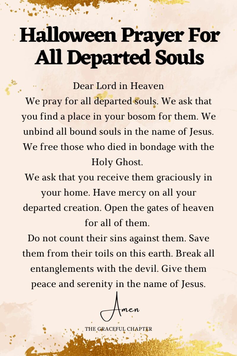 10 Halloween Prayers For The Departed - The Graceful Chapter