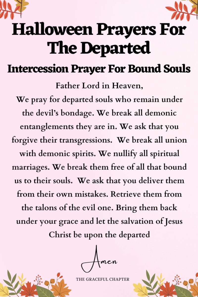 10 Halloween Prayers For The Departed - The Graceful Chapter
