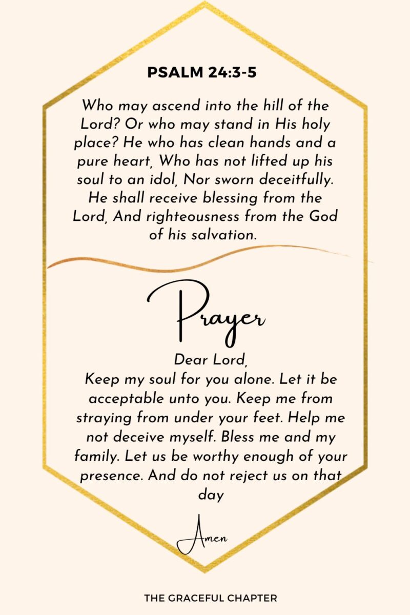 Reflection – Psalm 24:3-5 – In His Presence - The Graceful Chapter