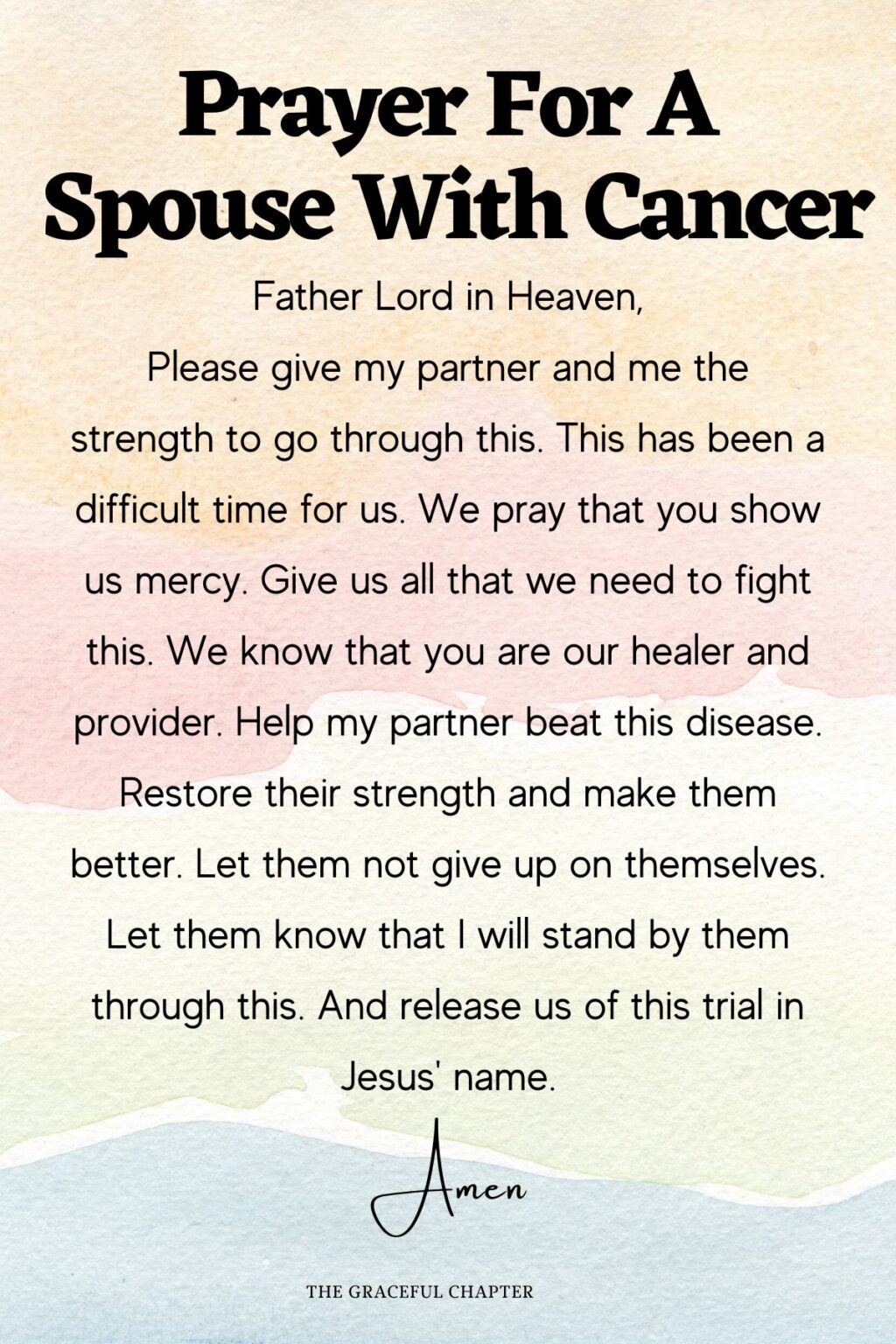 9 Prayers For Cancer Patients😢🙏 - The Graceful Chapter