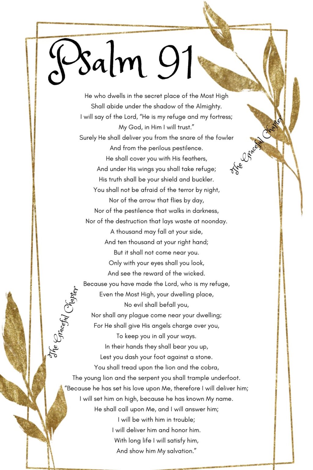 18 Popular Psalm Bible Verses - The Graceful Chapter