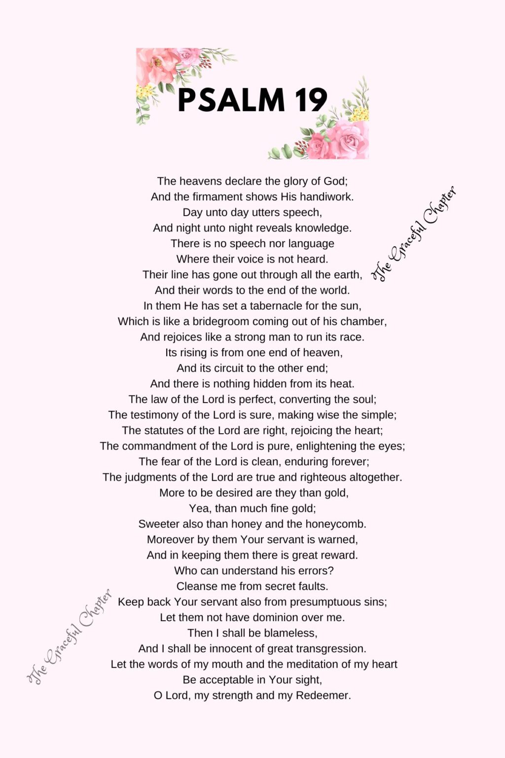 18 Popular Psalm Bible Verses - The Graceful Chapter