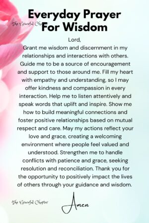 15 Daily Prayers For Everyday Life - The Graceful Chapter