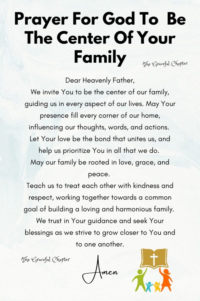 20 Prayers For Family Unity - The Graceful Chapter
