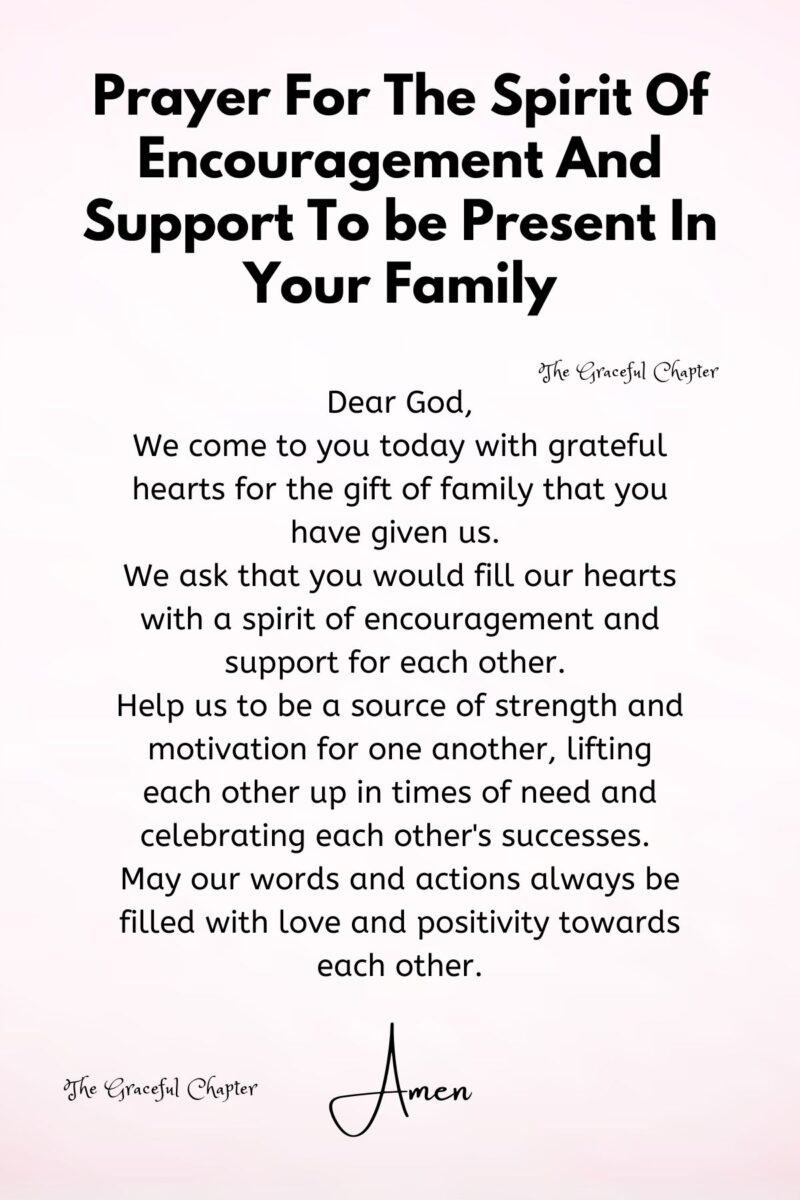 20 Prayers For Family Unity - The Graceful Chapter