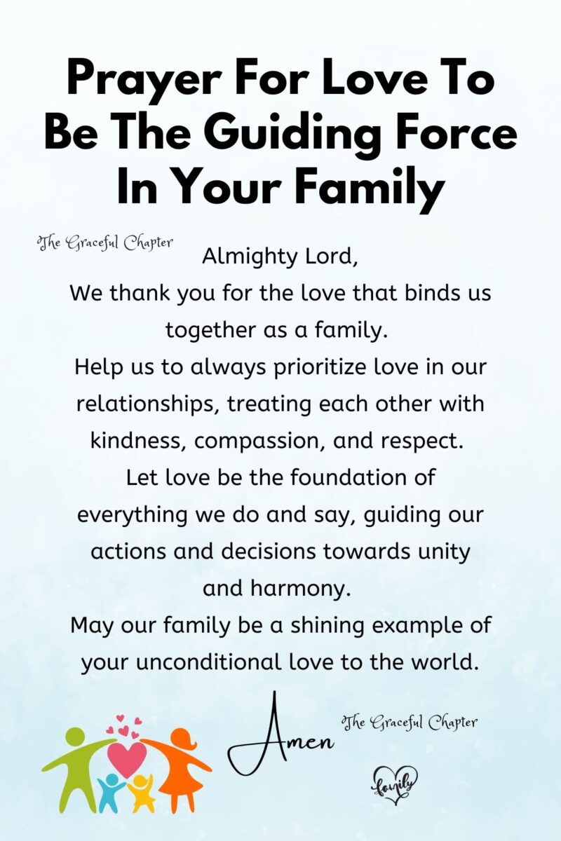 20 Prayers For Family Unity - The Graceful Chapter