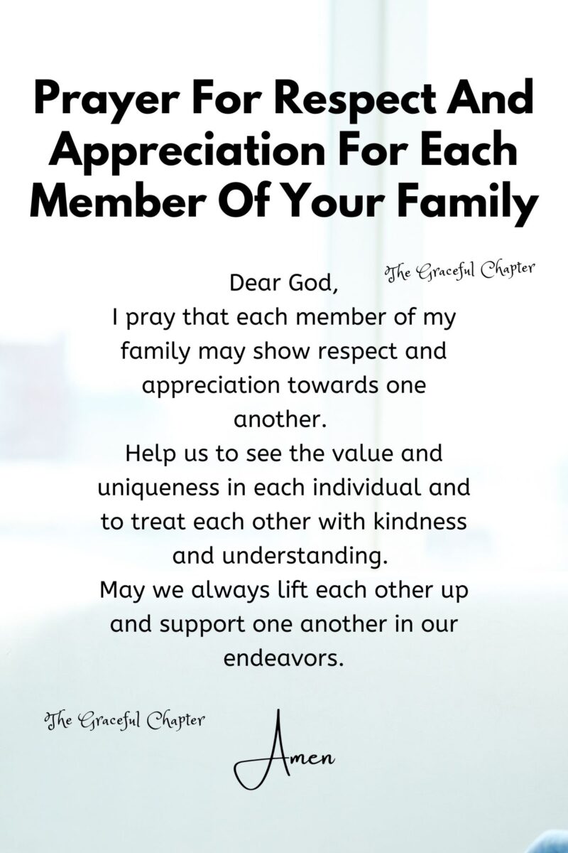 20 Prayers For Family Unity - The Graceful Chapter