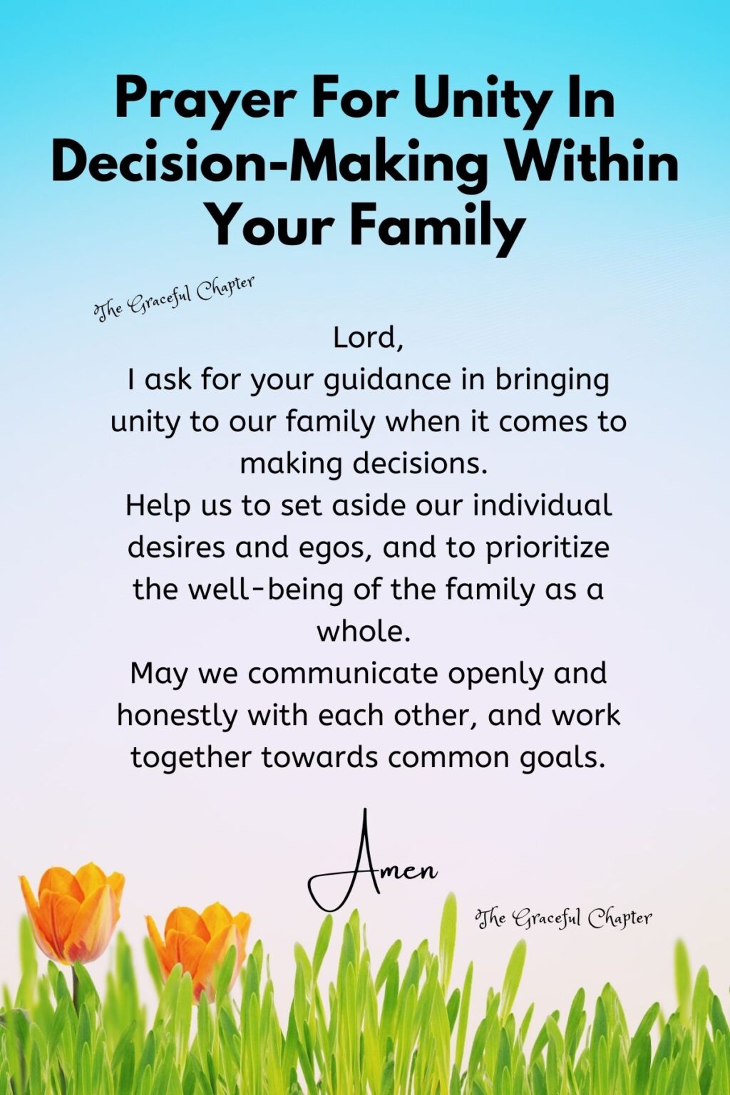 20 Prayers For Family Unity - The Graceful Chapter