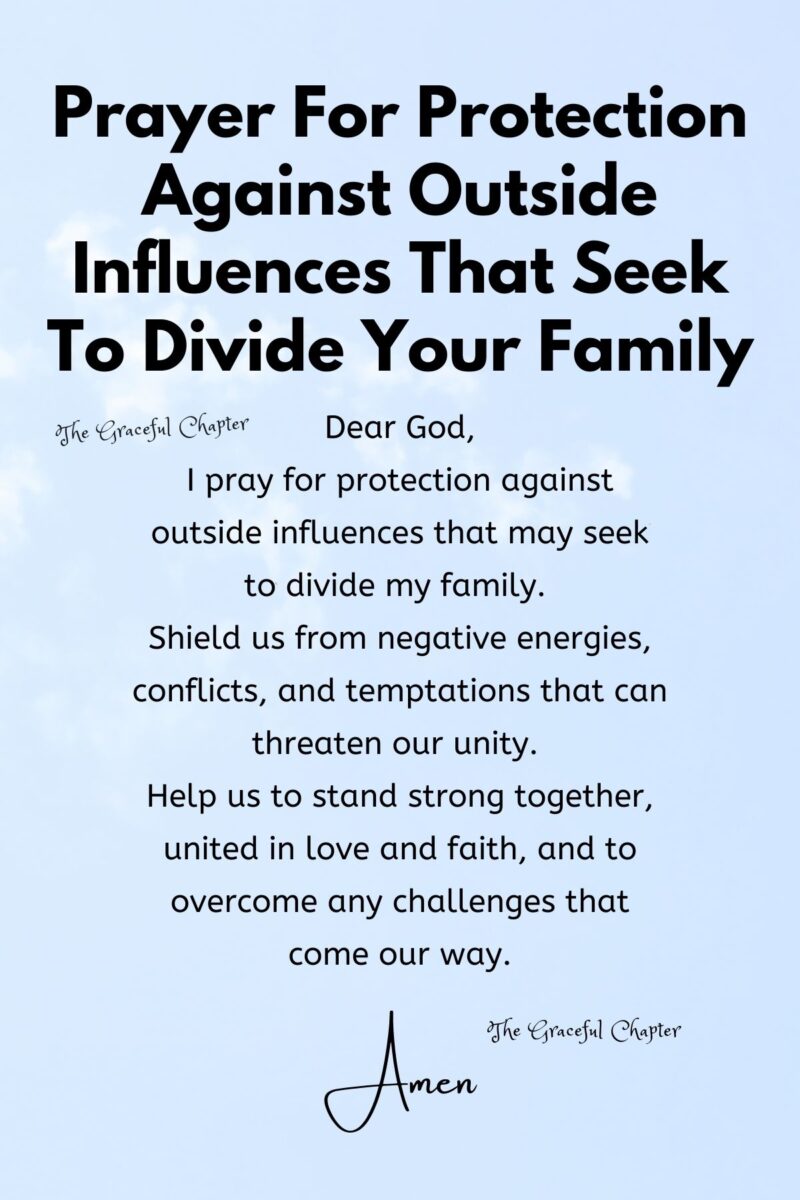 20 Prayers For Family Unity - The Graceful Chapter