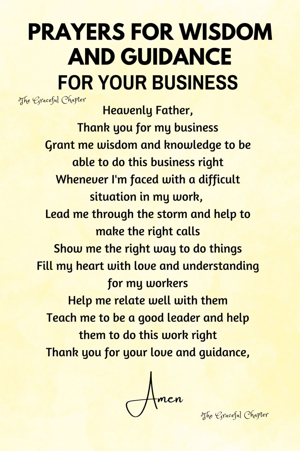 11 Prayers For Wisdom And Guidance - The Graceful Chapter