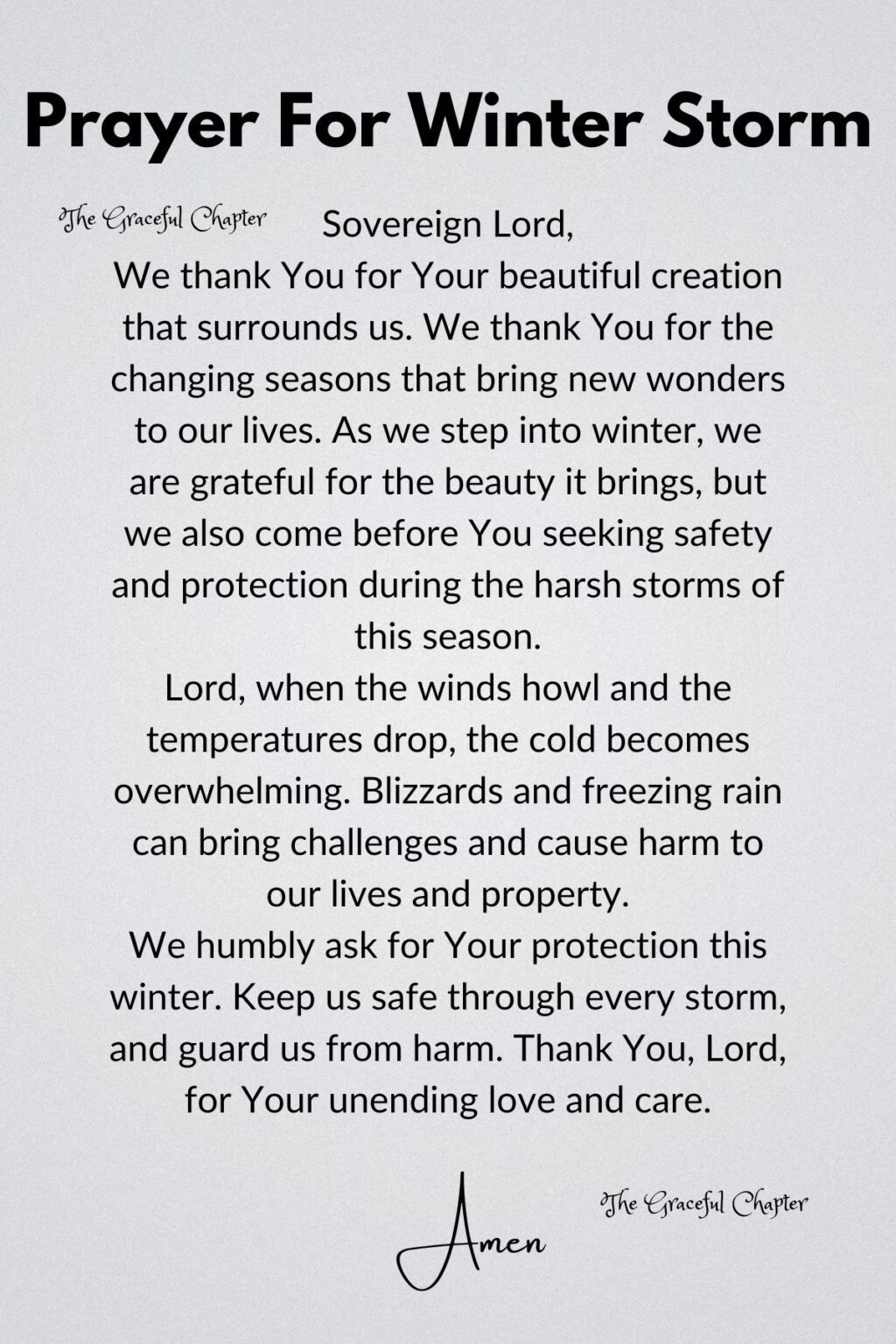 5 Prayers To Say During Storms - The Graceful Chapter