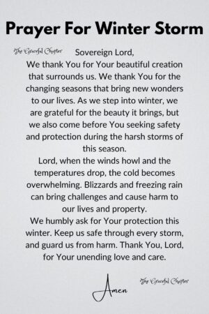 5 Prayers To Say During Storms - The Graceful Chapter