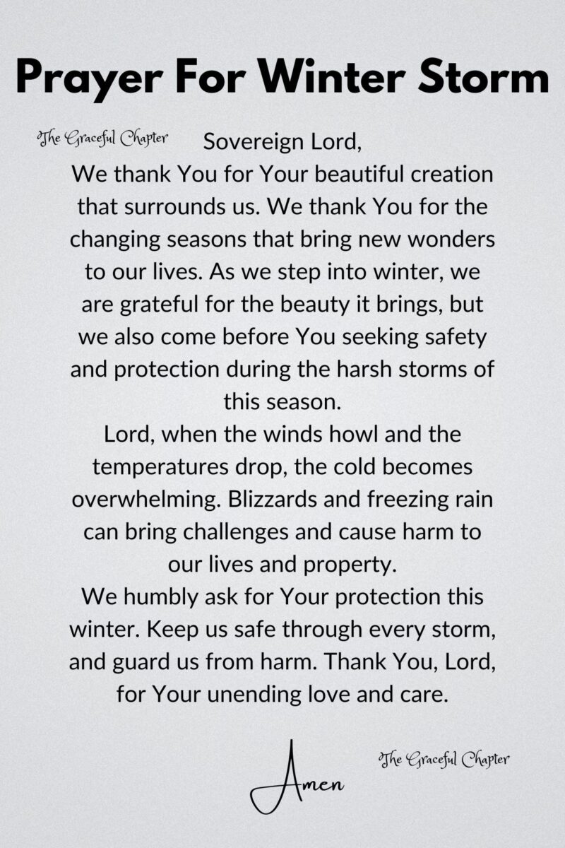5 Prayers To Say During Storms - The Graceful Chapter